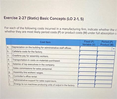 solved exercise 2 27 static basic concepts lo 2 1 5 for