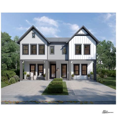 Job 22330 B Duplex Middle Housing Design Co In 2024 Duplex House