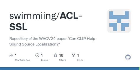 Github Swimmiingacl Ssl Repository Of The Wacv24 Paper Can Clip Help Sound Source