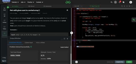 Sujay Gangan On Linkedin Codingchallenge Dsa Java Geeksforgeeks