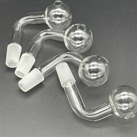 Durable Clear Pyrex Glass Oil Burner Pipe 14mm 18mm Male Female Joint