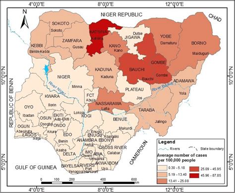Spatial Pattern Of Cholera Incidence 19972013 Map Generated Using Download Scientific