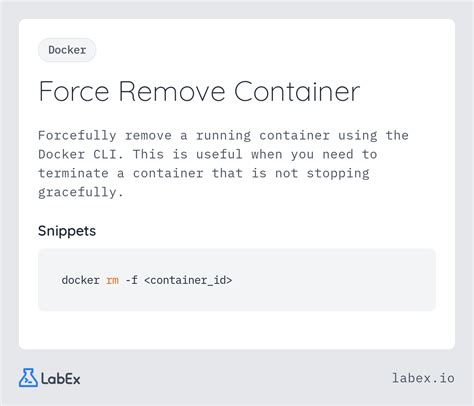 Force Remove Container