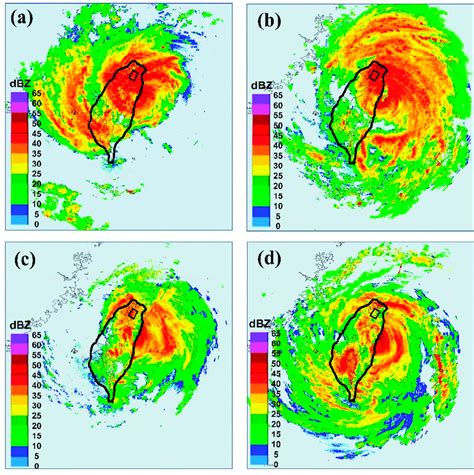 Radar Reflectivity Images From Typhoons Approach To Taiwan A Download Scientific Diagram