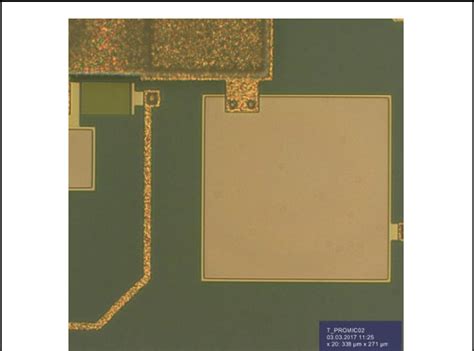 Optical Picture Of An Defect Free Mim Capacitor Download Scientific