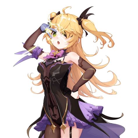 Fischl Genshin Impact Drawn By Azema Danbooru