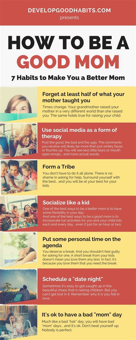 7 Habits To Be A Good Or Better Mom Develop Good Habits