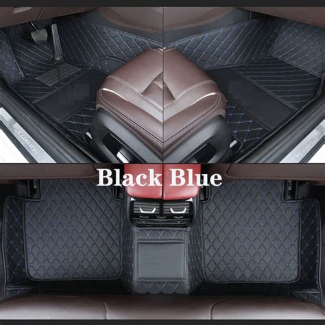 Full Surround Custom Leather Car Floor Mat For Mercedes Benz C Class