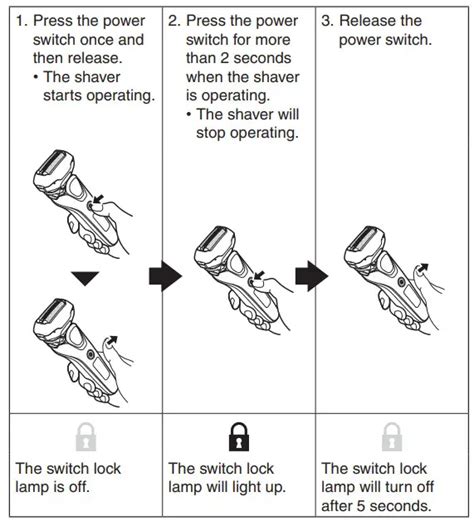 Panasonic Es Lt2a Ac Rechargeable Shaver Instruction Manual Manuals