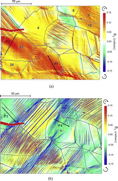 Hrdic Maps Of Lattice Rotation ϑ3 For Regions Crossed By