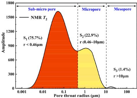 Relationship Between Pore Throat Radius And Amplitude Of Core A1 Download Scientific Diagram