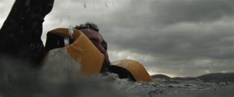 Man Life Jacket Drowning Sea By Nikolas Meyberg Stock Footage