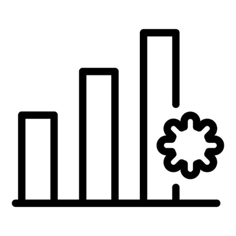 premium vector graph chart interface icon outline graph chart interface vector icon for web