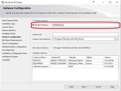 Installing Sql Server 2012 Transmille Support