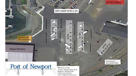 Rv Campgrounds Oregon Coast Map Sea And Sand Rv Park Depoe Bay