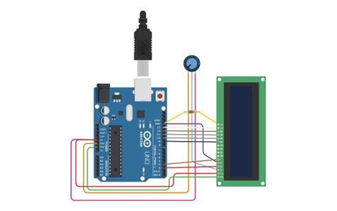 Circuit Design Potentiometer Lcd Tinkercad