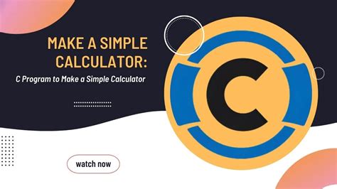 C Program To Make A Simple Calculator In C