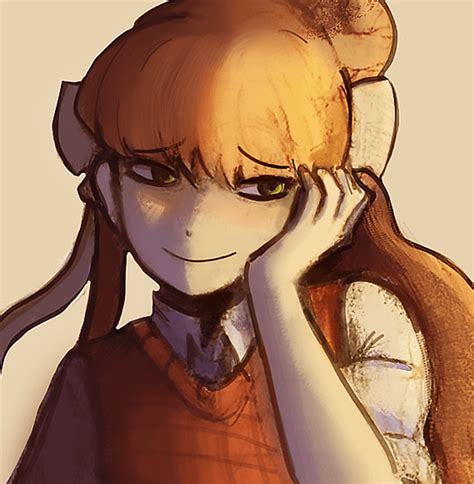 Redid A Monika Drawing On Digital Cuz Why Not Rjustmonika