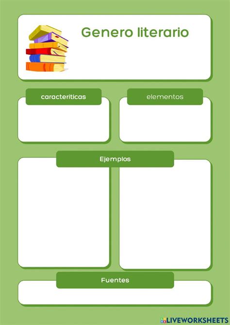 Genero Interactive Exercise For Bachillerato Live Worksheets