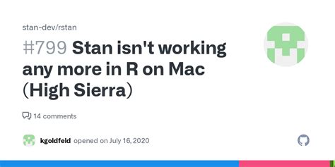 Stan Isnt Working Any More In R On Mac High Sierra · Issue 799 · Stan Devrstan · Github