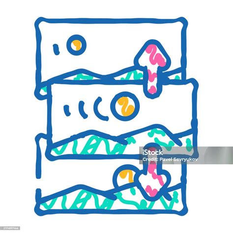 Parallax Scrolling Ux Ui Design Icon Doodle Illustration Stock Illustration Download Image Now