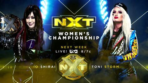 Io Shirai And Toni Storm Break Down Next Weeks Clash Wwe Nxt March 3