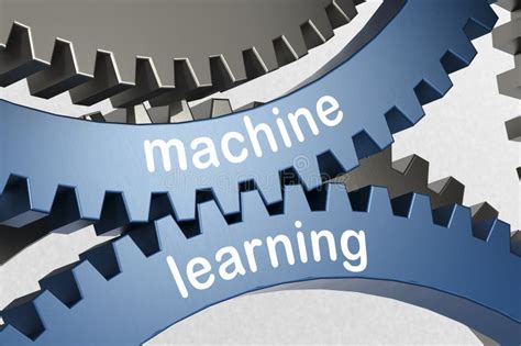 Machine Learning Word On The Metal Gear Stock Illustration Illustration Of Wheel Cogwheel