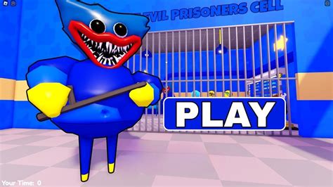 Roblox Huggy Wuggy Barry S Prison Run Obby All Bosses Battle Walkthrough Full Game