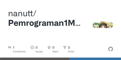 Github Nanutt Pemrograman Modul