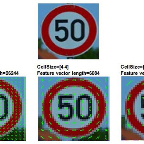 Hog Feature Extraction With Different Cell Sizes Download Scientific