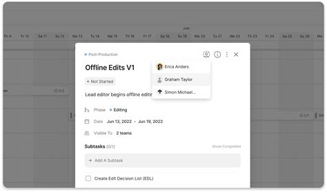 Post Production Workflow Template Post Production Workflow Template