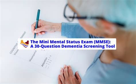 The Mini Mental Status Exam Mmse A 30 Question Dementia Screening Tool