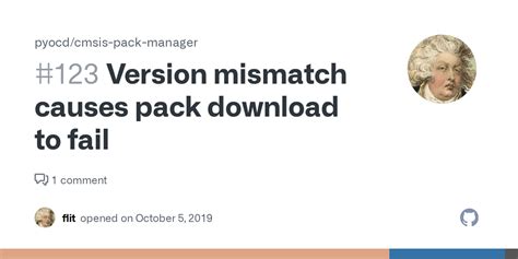 version mismatch causes pack download to fail · issue 123 · pyocd