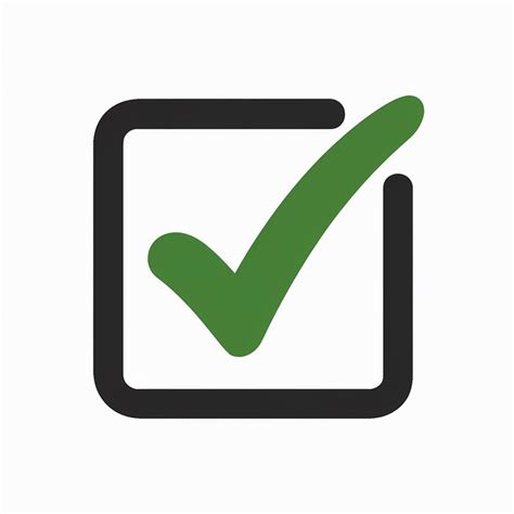 Зеленый знак в черном квадрате Премиум Ai сгенерированный вектор