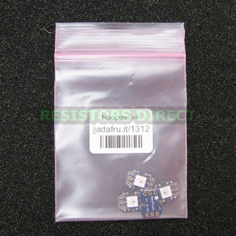Adafruit Breadboard Friendly Rgb Smart Neopixel Pack Of 4 G13 Ebay