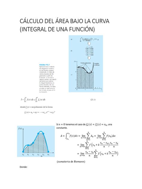 CÁlculo De Integral Newton Cotes Pdf