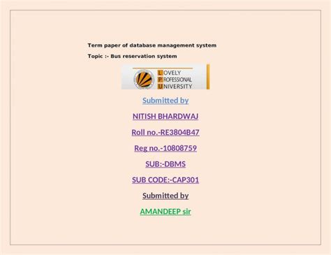 Doc Bus Reservation System In Dbms Dokumentips