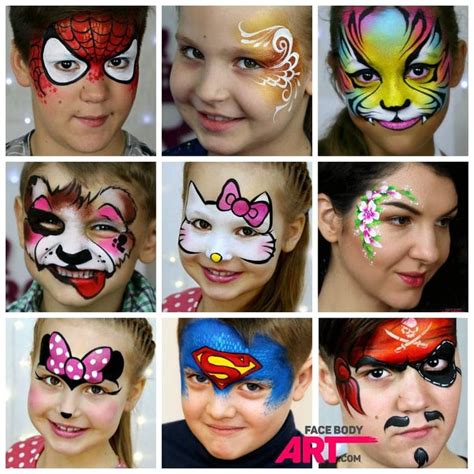 Printable Face Painting Ideas Educational Printable Worksheets
