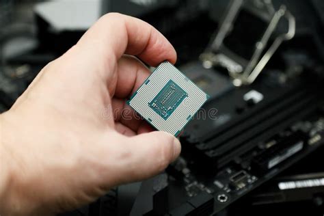 CPU Before Installation Into The CPU Socket Stock Image Image Of Microelectronics Business