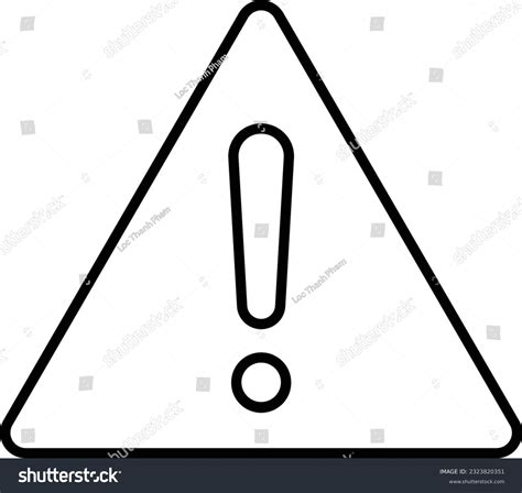 Warning Caution Alert Problem Error Outline Stock Vector Royalty Free 2323820351 Shutterstock