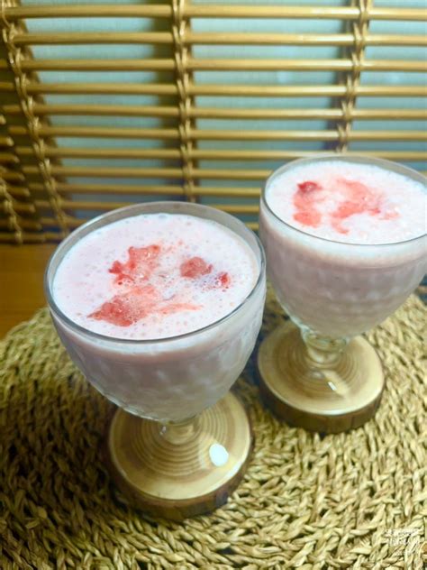 딸바주스 만들기딸기바나나스무디 냉동딸기주스