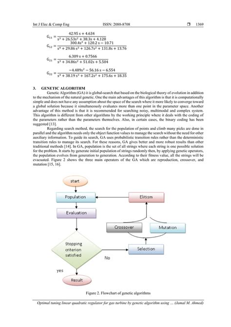 optimal tuning linear quadratic regulator for gas turbine by genetic
