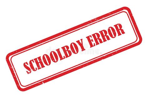 Schoolboy Error Stock Illustrations 45 Schoolboy Error Stock