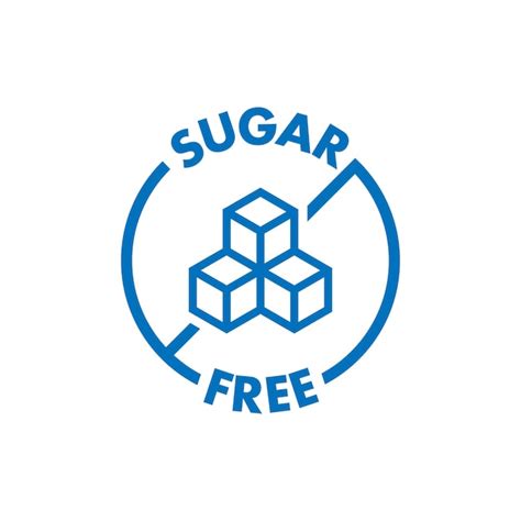 Premium Vector Sugar Free Label Sticker Or Symbol Sugar Free Icon
