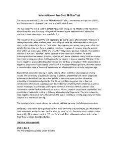 Two Step TB Skin Test