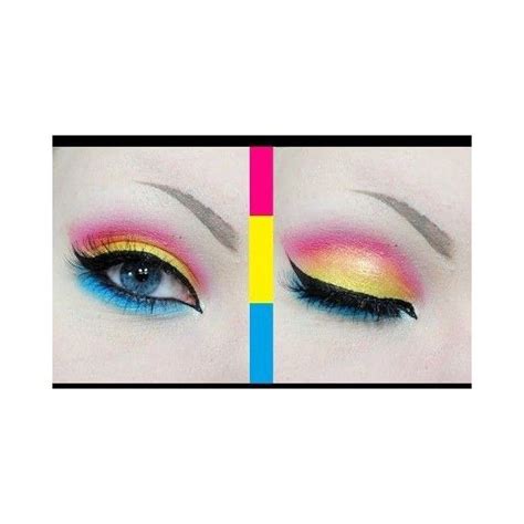 Pansexual Pride Makeup Tutorial Liked On Polyvore Featuring Beauty
