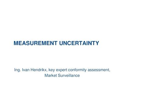 PDF MEASUREMENT UNCERTAINTY UNECE IEC Guide 115 Practical Application Procedure 1 Fig 1