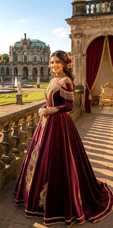 Royal Red Burgundy Velvet Medieval Gownelven Dress Embroidered S M L