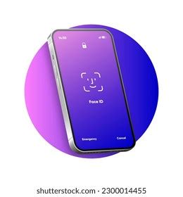 Screen Lock Authentication Password Smartphone Template Stock Vector Royalty Free