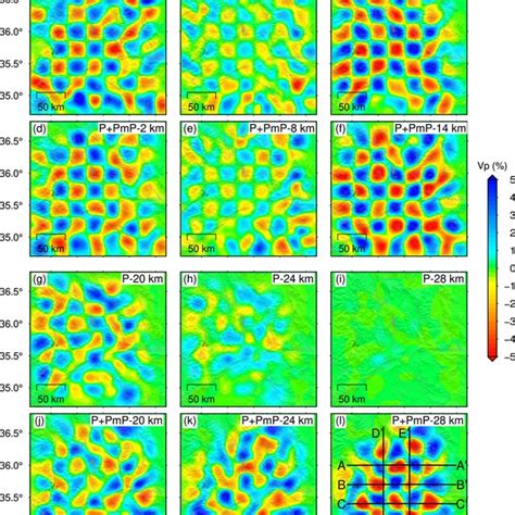 Results Of The Checkerboard Resolution Tests At Six Representative